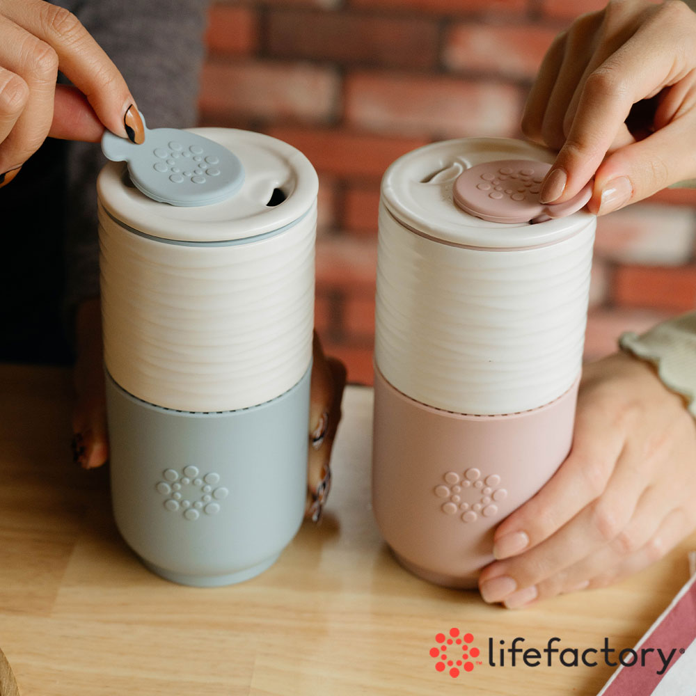 LIFEFACTORY-杯瓶壺-【Lifefactory】陶瓷隨行杯350ml_薄荷綠-LC616MMI6